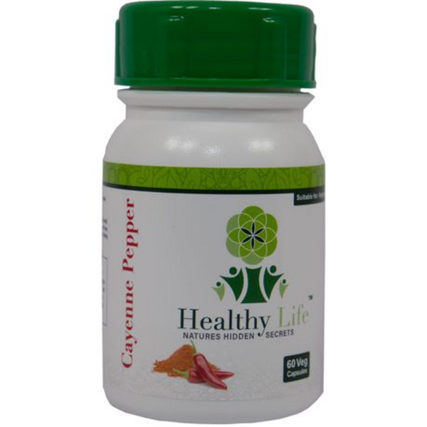 Healthy Life Cayenne Pepper Capsules - 60s - Click2buyit