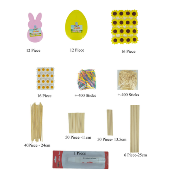 11 Piece Kids Easter Craft Set - Click2buyit