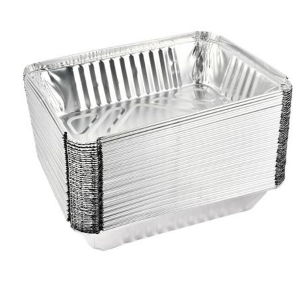 Foil Roasting Pan with Foil Lid- Pack of 25 - Click2buyit