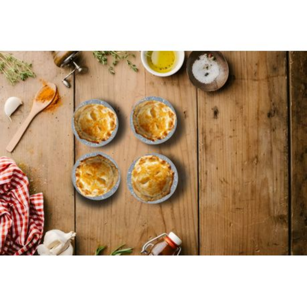 Mini Pie/ Tart Foil Trays - 10.5cm- 25 Pack - Click2buyit
